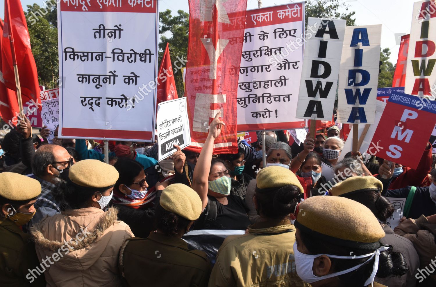 *AIDWA-SFI-DYFI Participate in Singhu Protest on June 26* | Aidwa